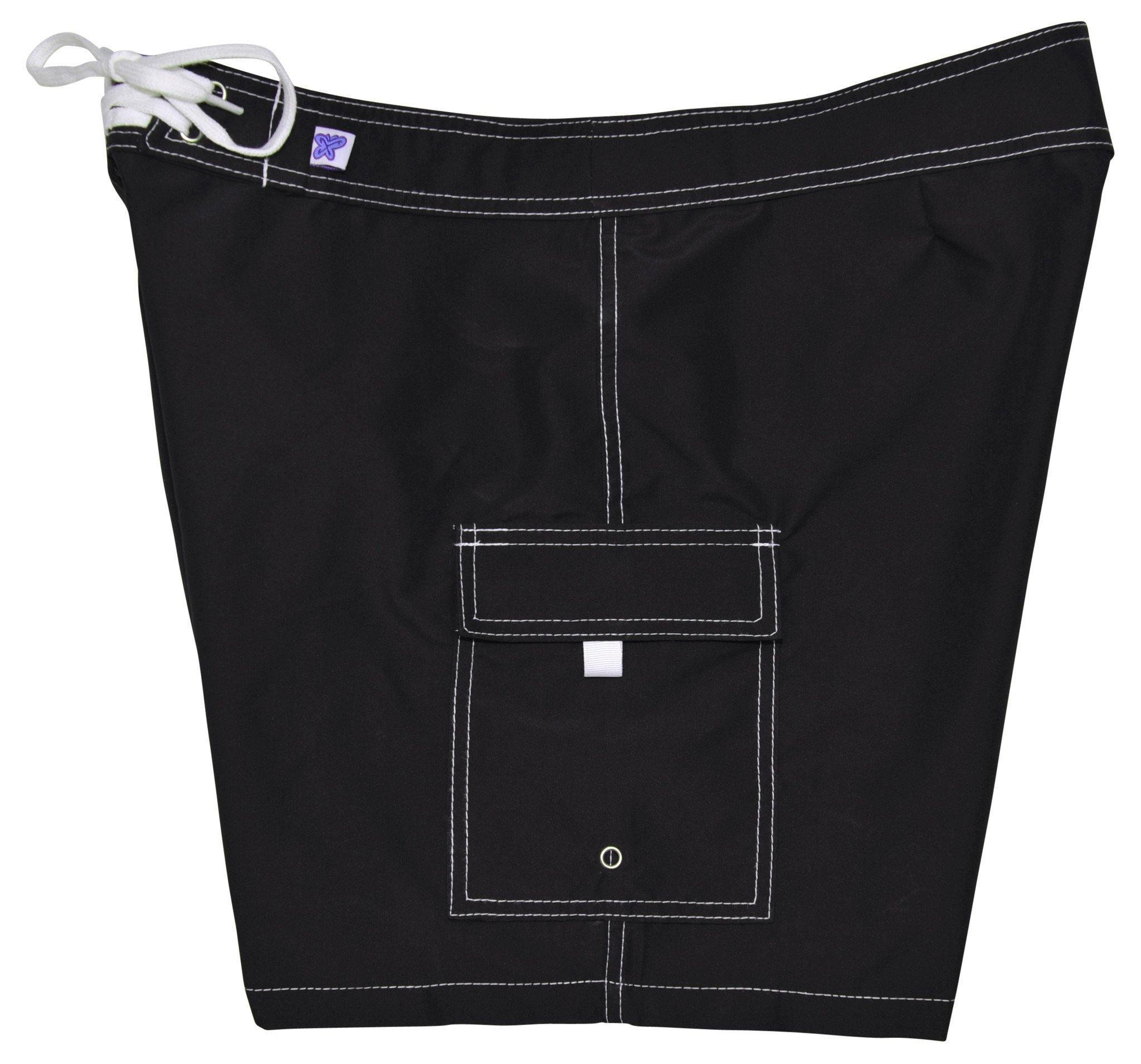 7" USA-Made Xelosette Board Shorts with Cargo Pocket and Back Pocket