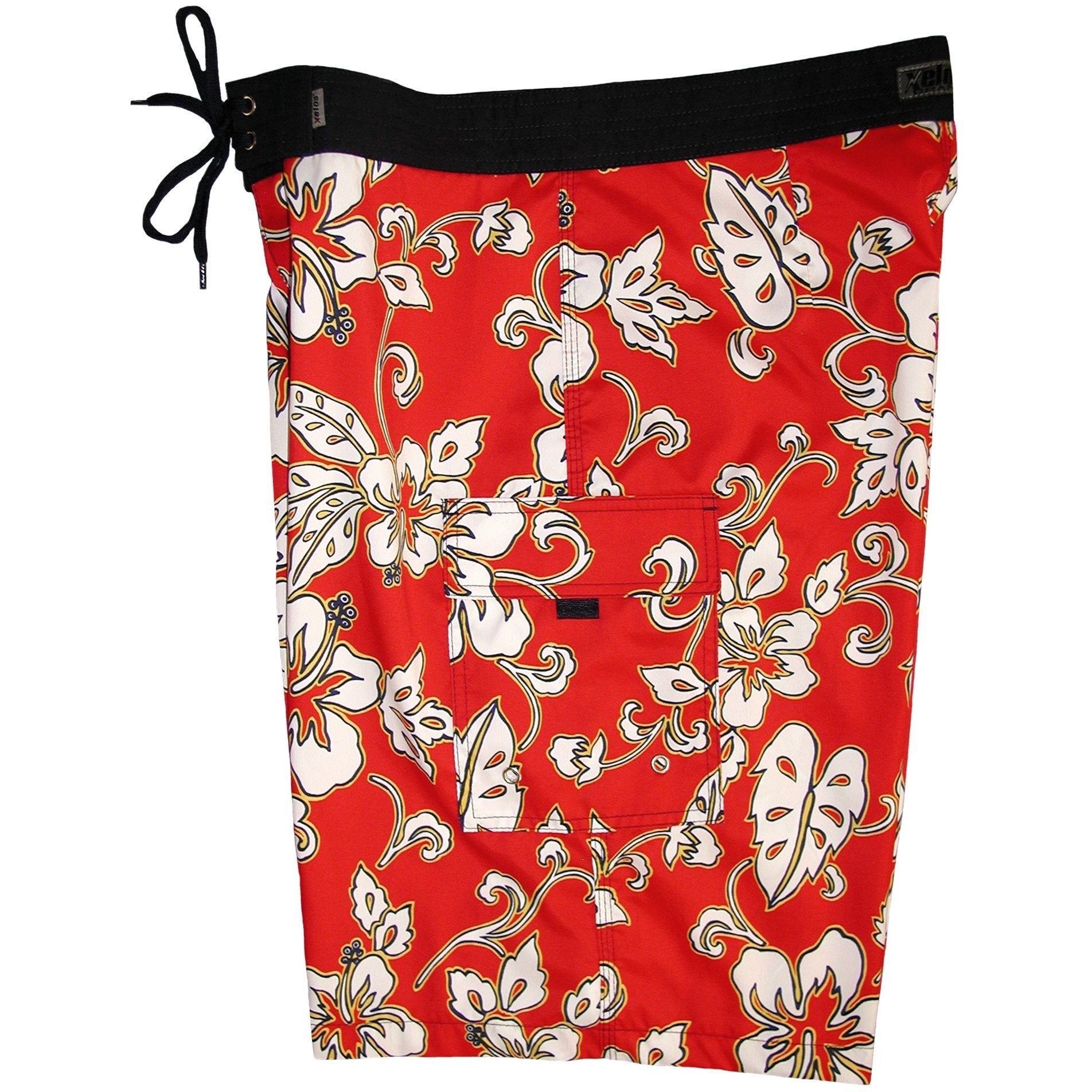 "Elemental" Mens Board Shorts - 22" Outseam / 9.5" Inseam (Red)